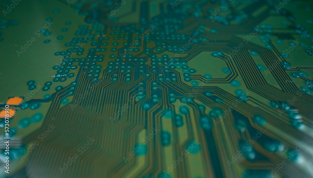 Circuit board, electronic motherboard. Digital engineering concept, hi ...