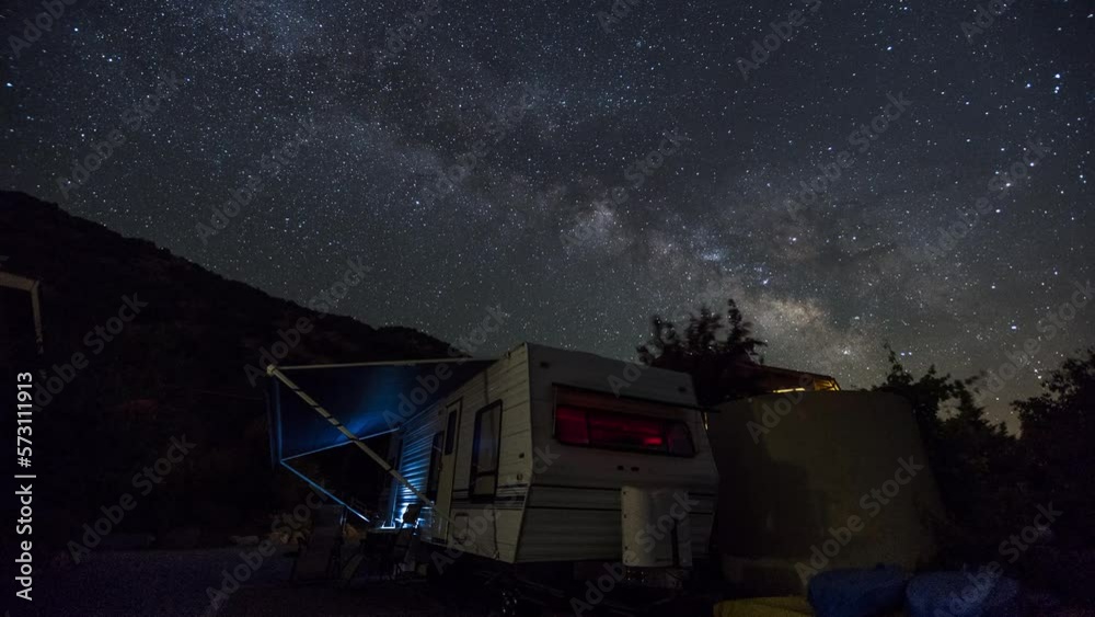 Three Rivers - Stars, Starry Night Sky, Milky Way over an RV / Camper ...