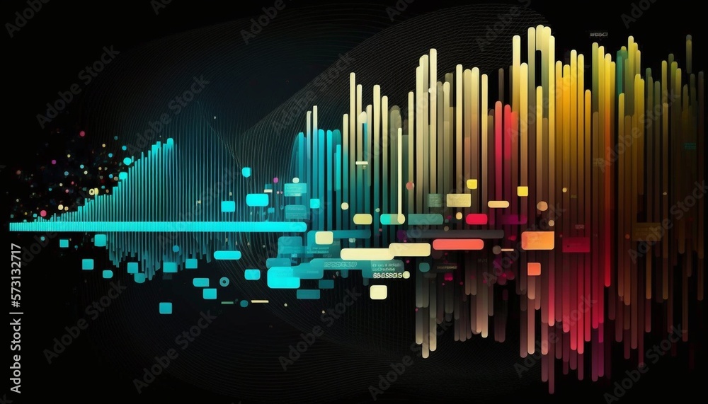 Technology background Data flow concept. business analysis. smooth ...
