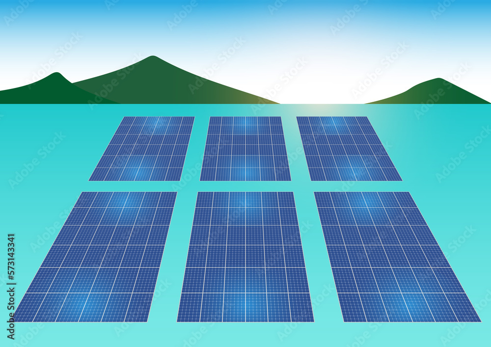 Solar Panel. Solar Cell. Solar Cell Power Plant. Floating Solar Farm ...