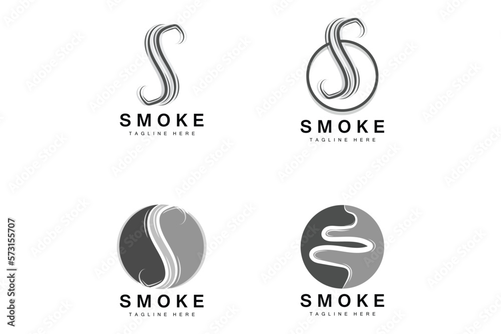 Steam Steam Logo Vector Hot Evaporating Aroma. Smell Line Illustration ...