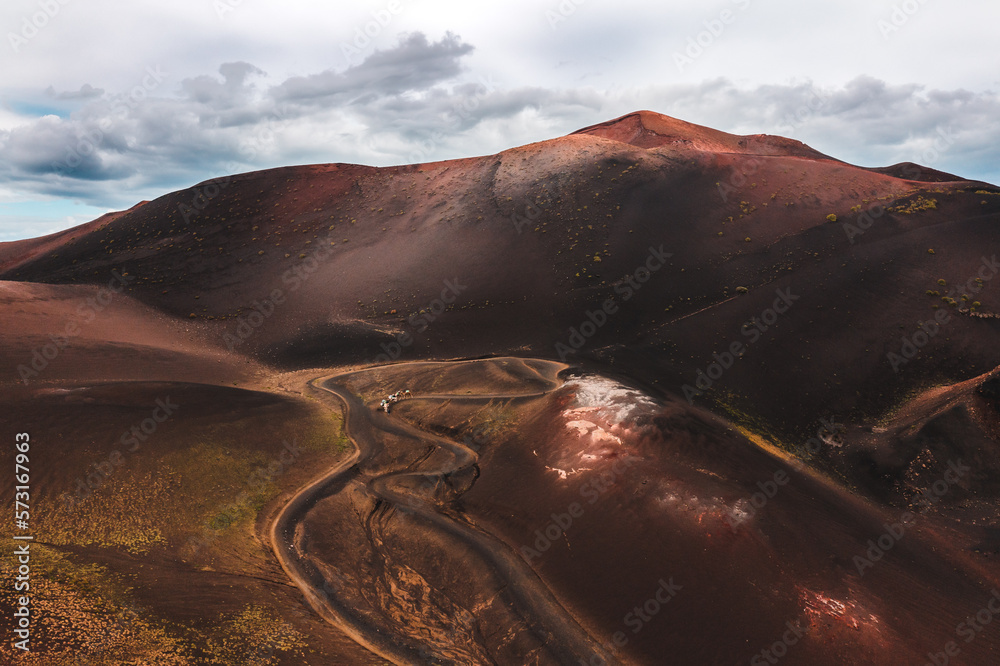 A stunning view of an extinct volcano. This captivating landscape ...