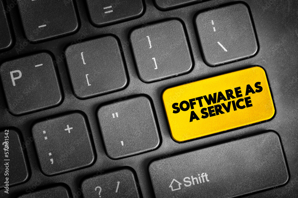 Software as a service is a software licensing and delivery model, text ...