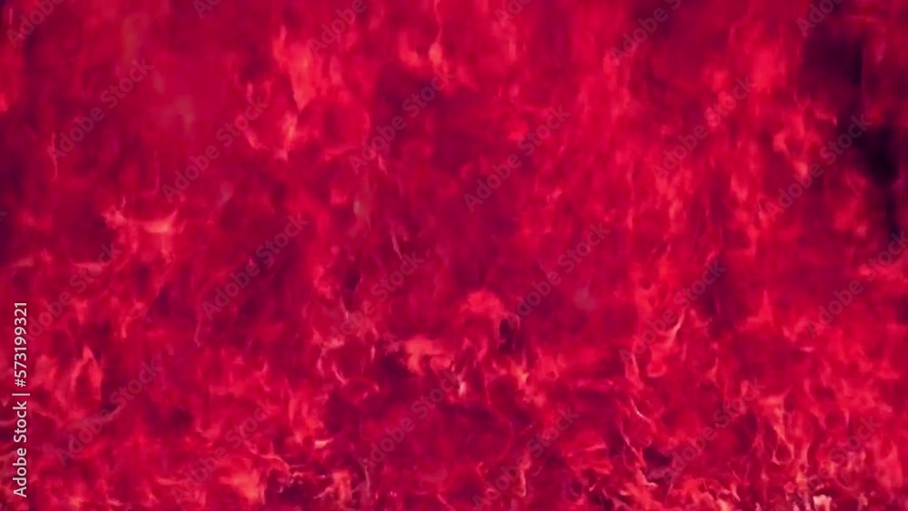 Terrifying Dark Red Fire Wall Effect: An Eerie and Menacing Display of ...