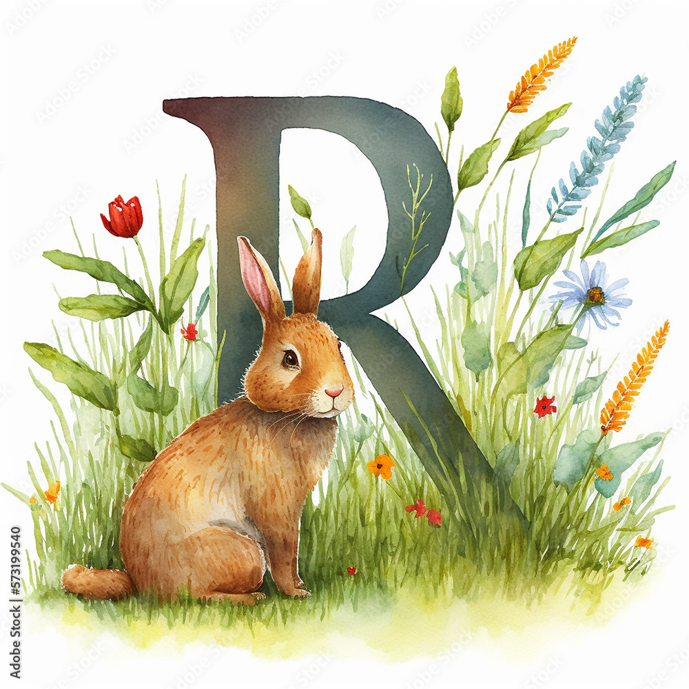 Cute Rabit and the Letter R: Exploring Nature and Learning the Alphabet ...