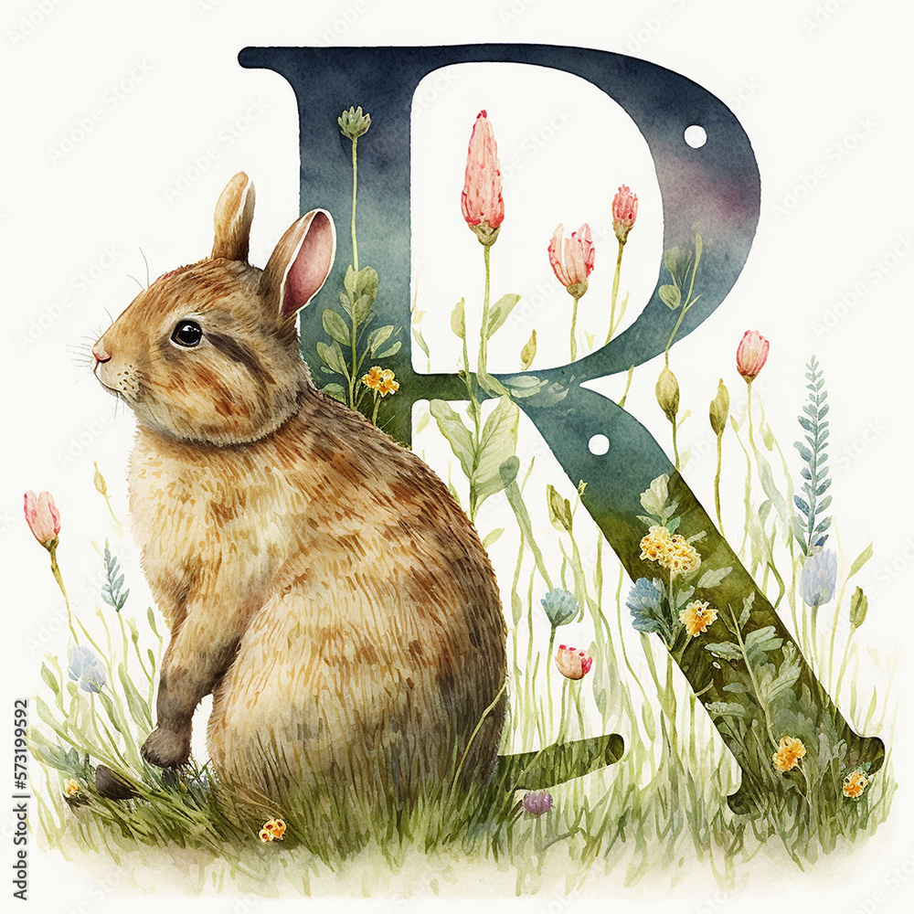 Cute Rabit and the Letter R: Exploring Nature and Learning the Alphabet ...