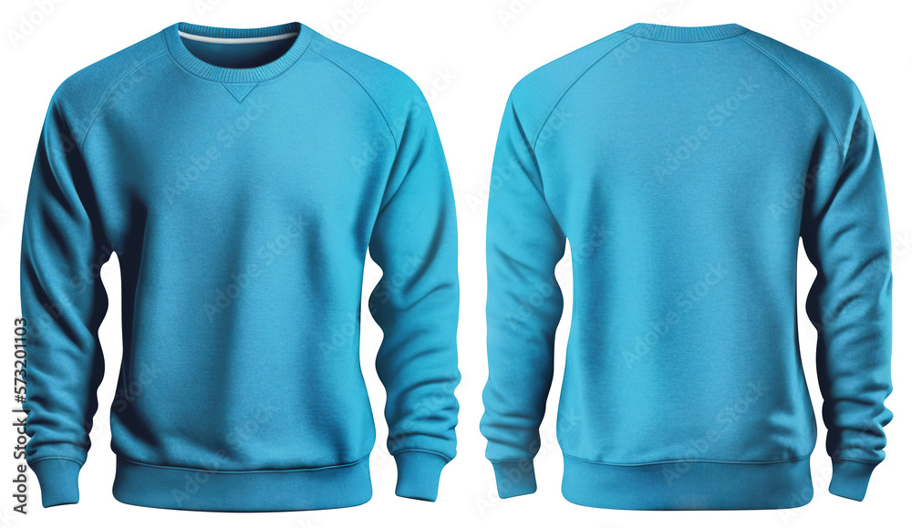 Blue sweater mockup set cut out. Based on Generative AI Stock ...