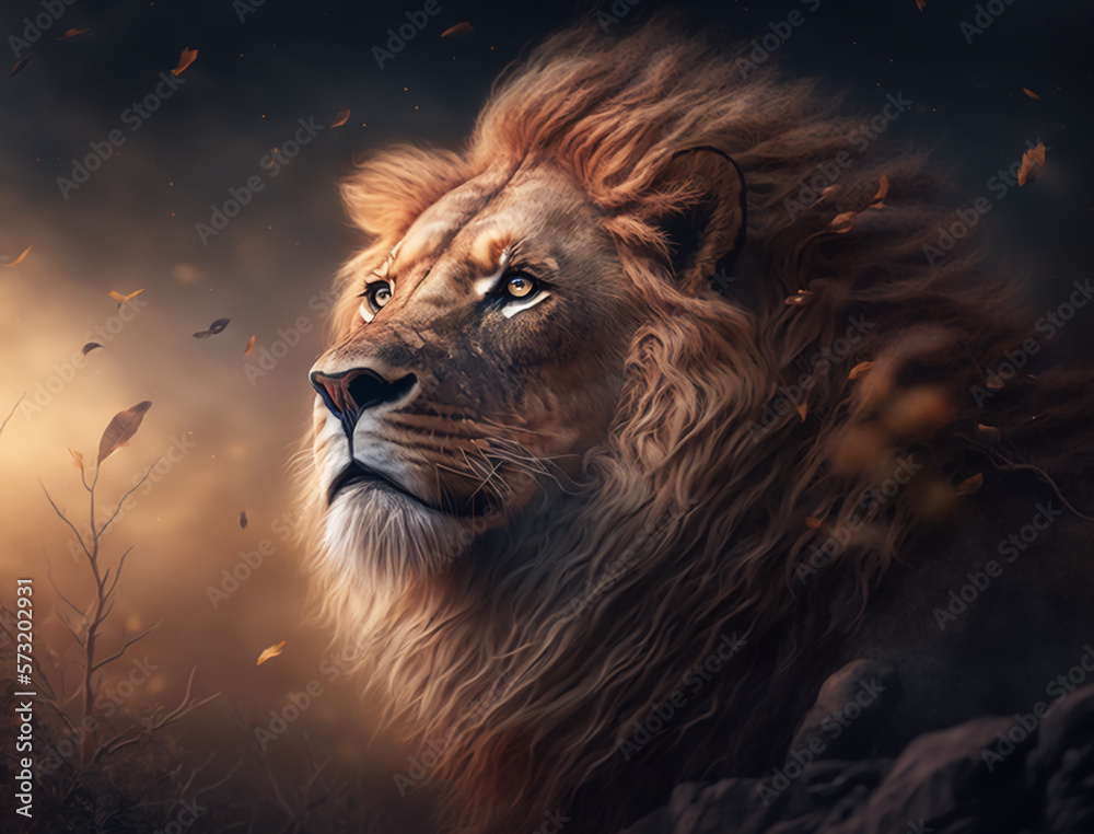 lion in the sunset closeup view,4k, HD Background, wildlife animal ...