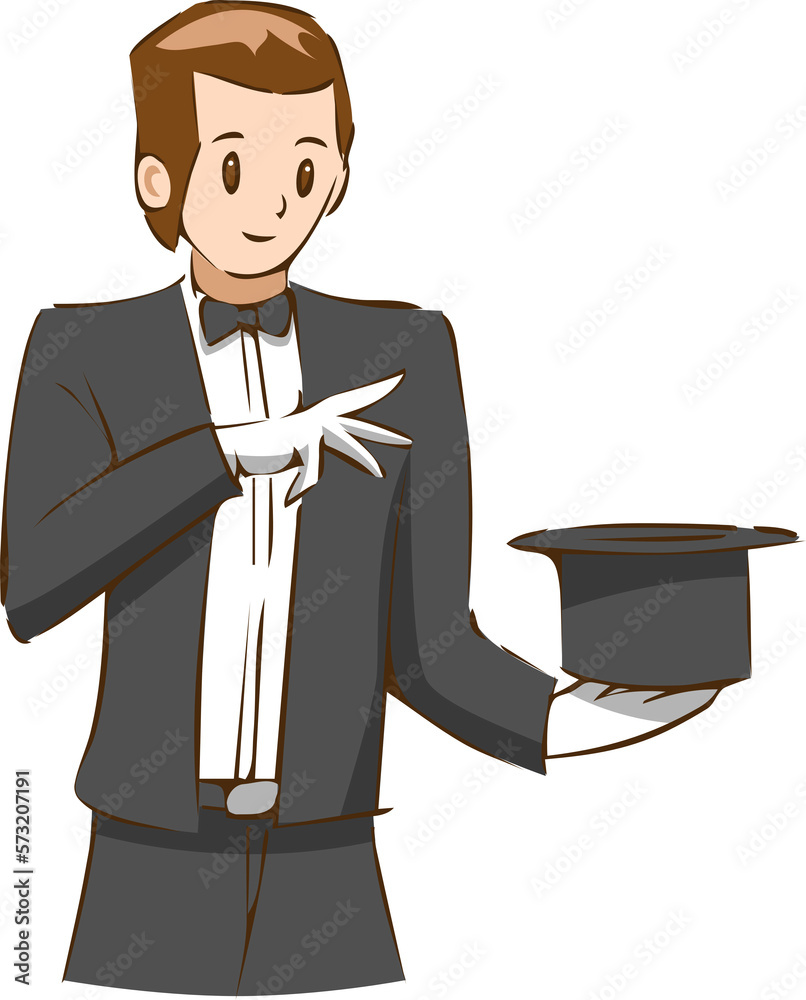 Magician png graphic clipart design Stock Illustration | Adobe Stock