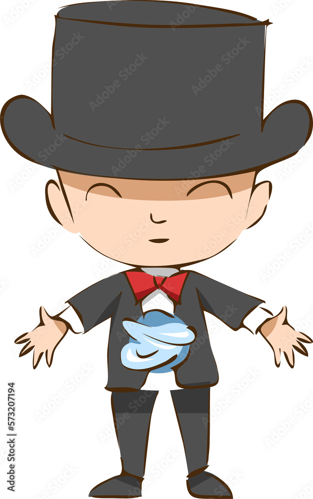 Magician png graphic clipart design Stock Illustration | Adobe Stock