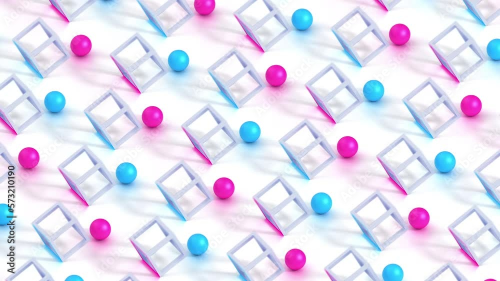 Abstract minimalistic motion design with transforming metal frames and ...