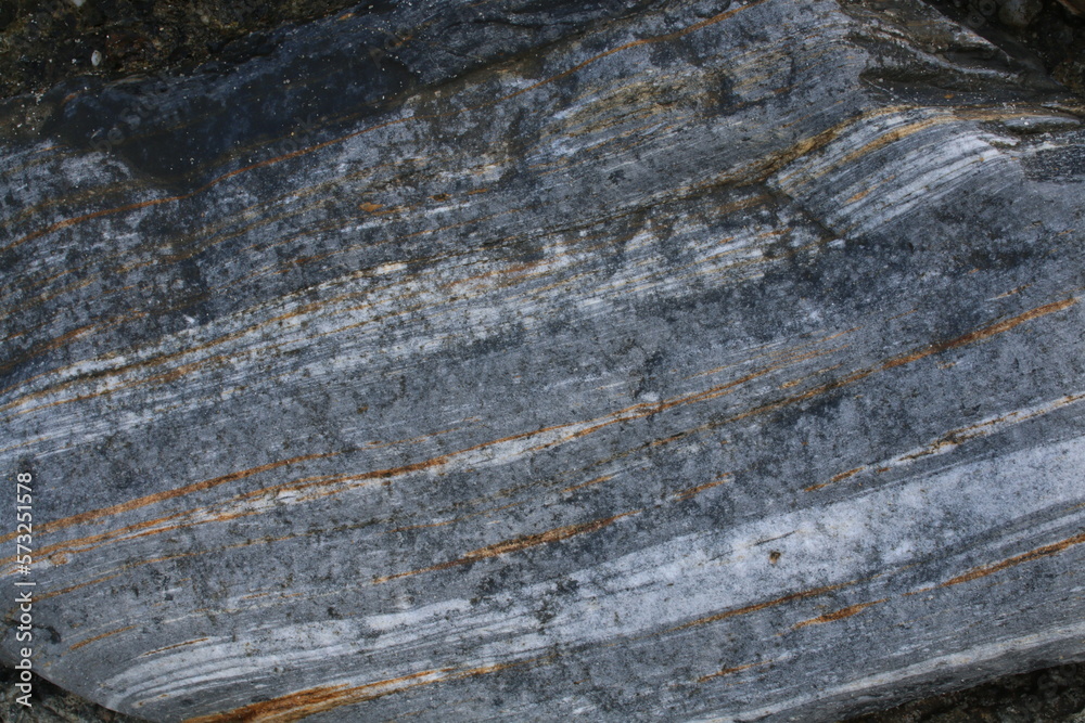 Background picture. Stone texture. Cut stone. Geological layers in the ...
