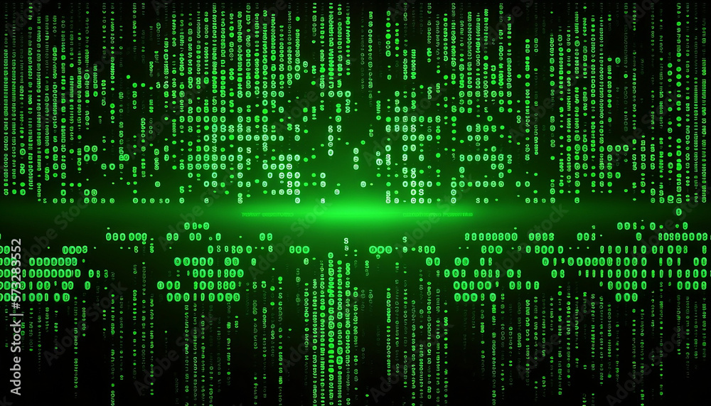 Digital Map with Matrix Code and Circuit Board. Generative AI. Stock ...