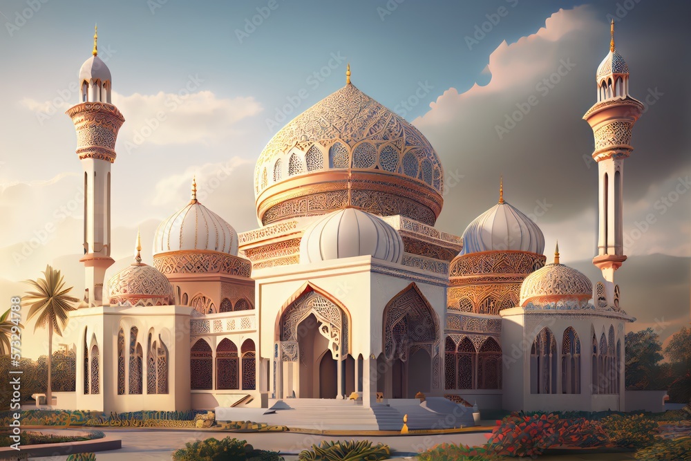 Beautiful Islamic Background. Created with Generative AI Technology ...