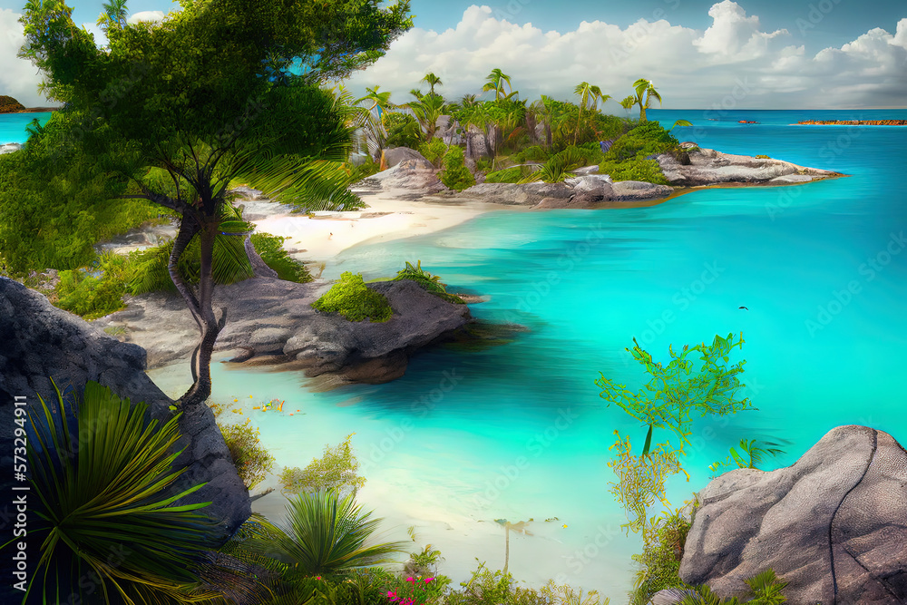 Most Beautiful place in Cat Island, Bahamas, Costa Rica, realistic ...