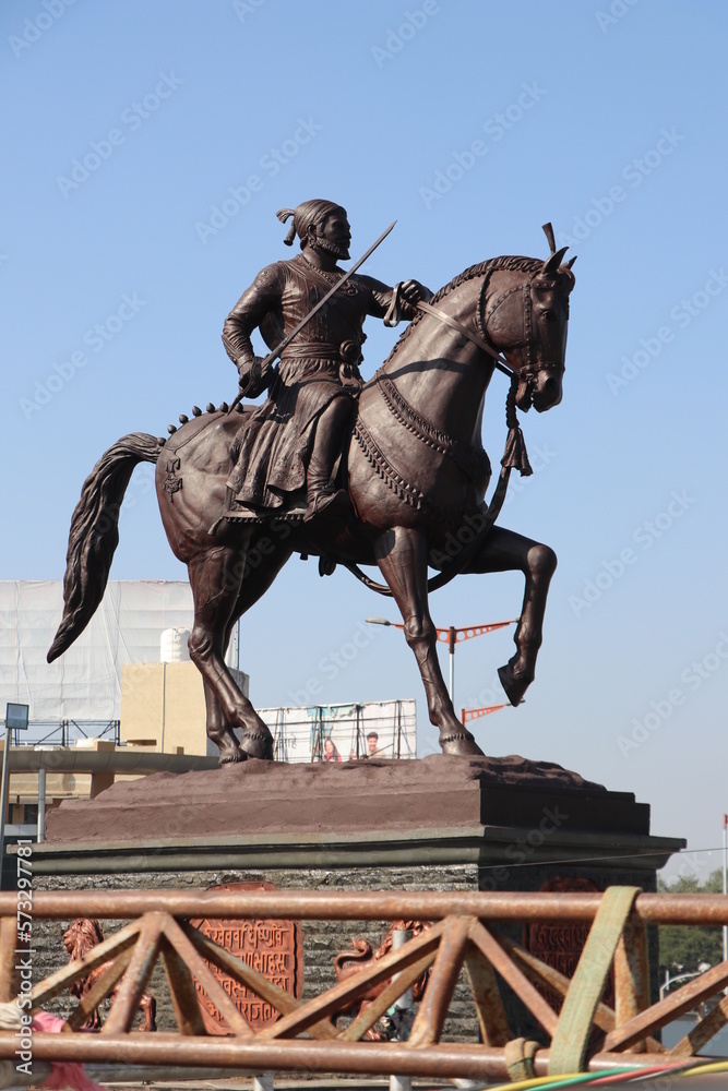 Statue Of Shivaji Maharaj hd background Stock Photo | Adobe Stock