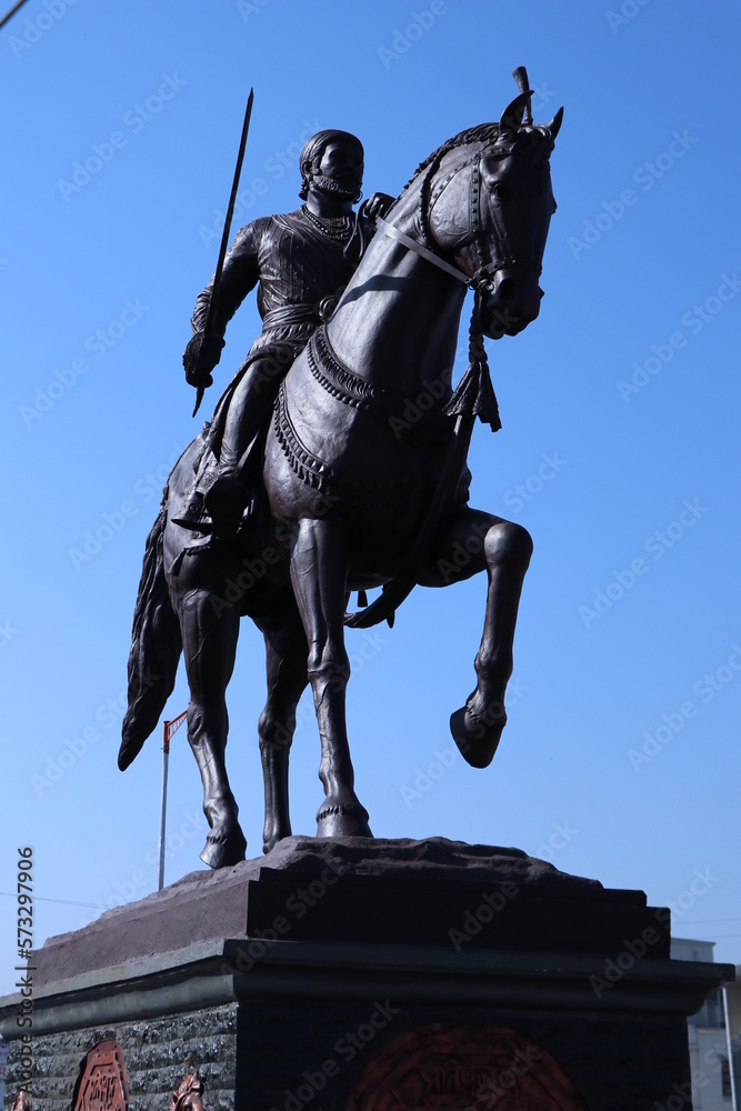 Statue Of Shivaji Maharaj hd wallpaper Stock Photo | Adobe Stock