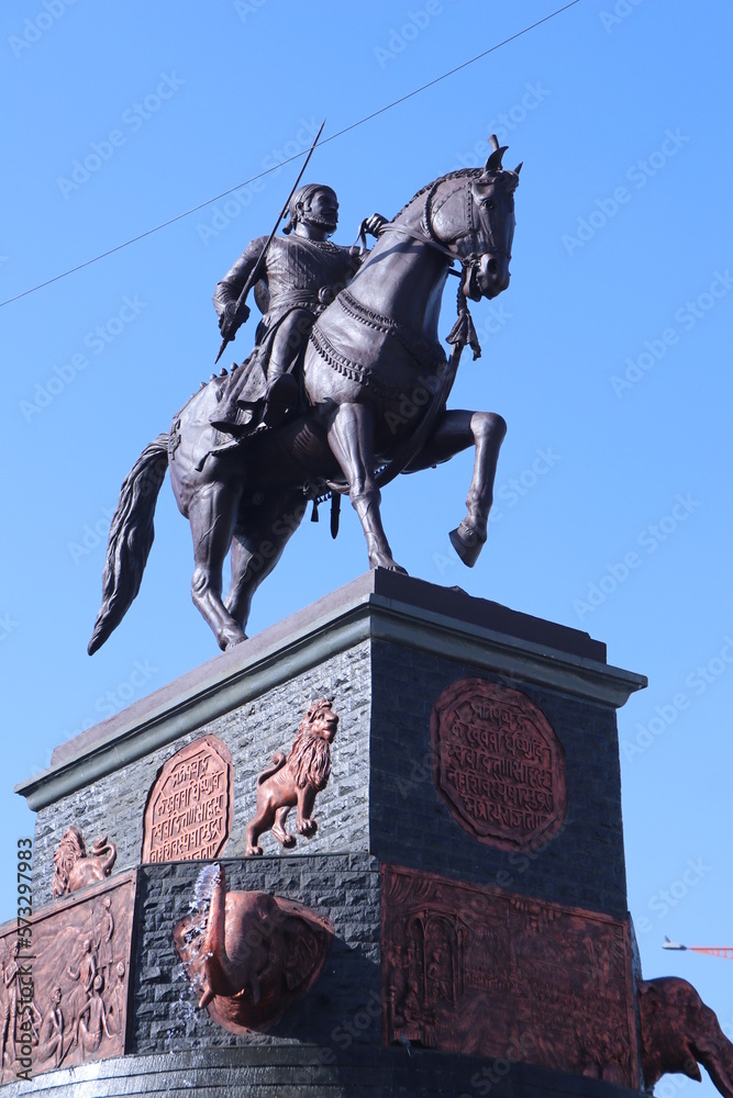 Statue Of Shivaji Maharaj Hd Stock Photo | Adobe Stock