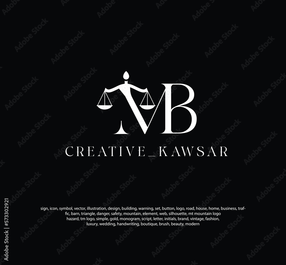 MB law logo BM law logo modern logo, golden, creative, minimal, icon ...