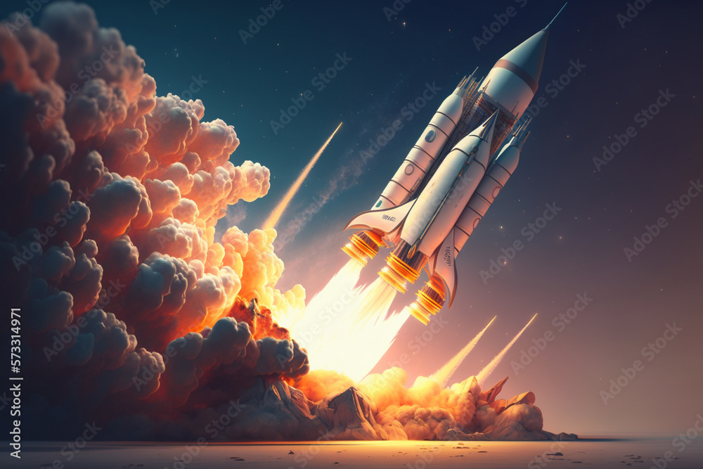 rocket technology Stock Illustration | Adobe Stock