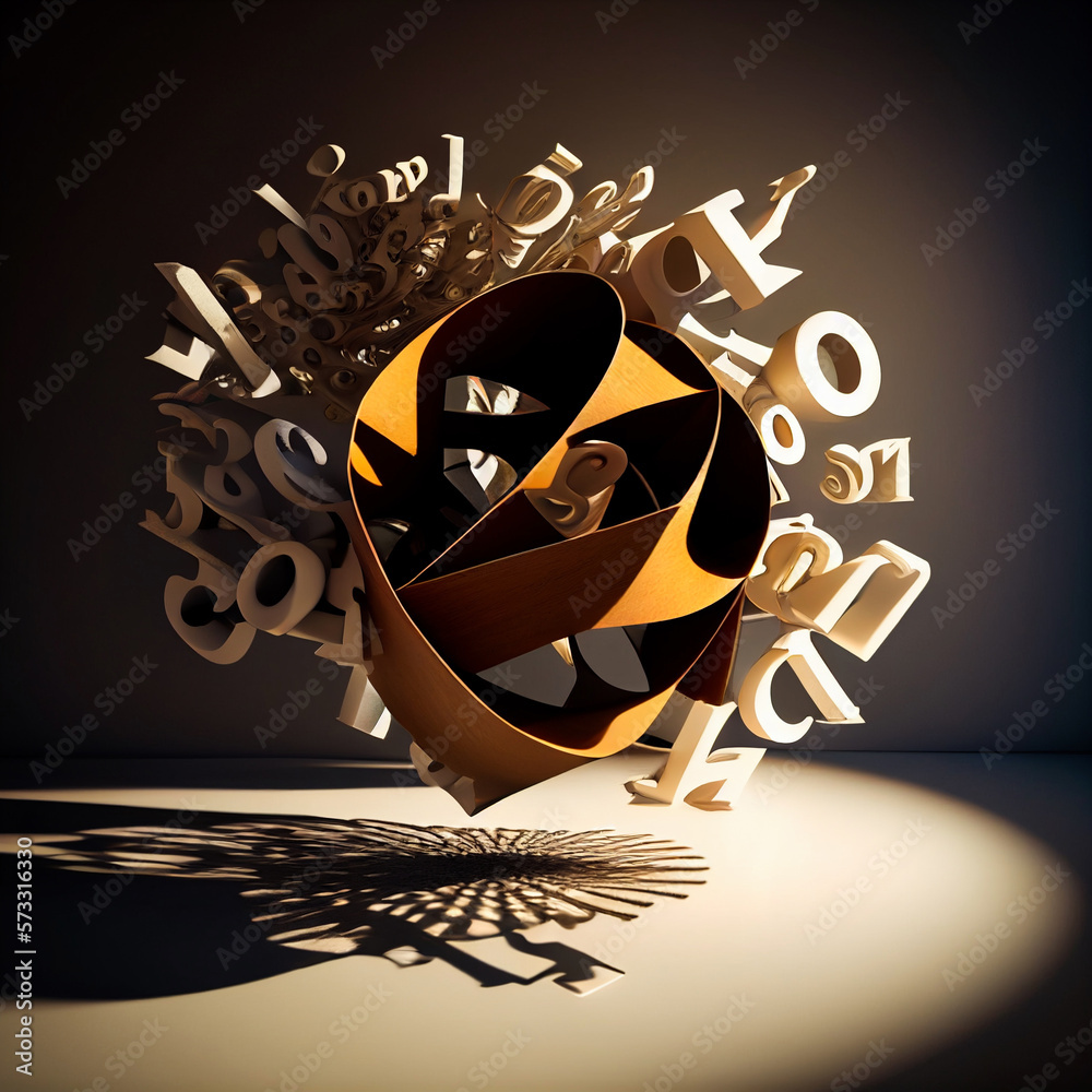 Abstract scientific background with fabstraction formulas: Schrodinger ...