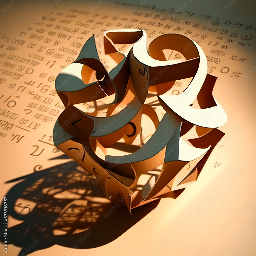 Abstract scientific background with fabstraction formulas: Schrodinger ...