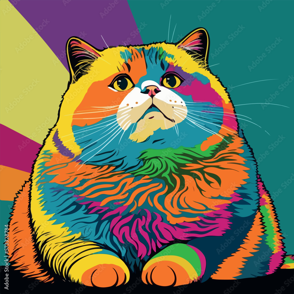 Cat Pop Art