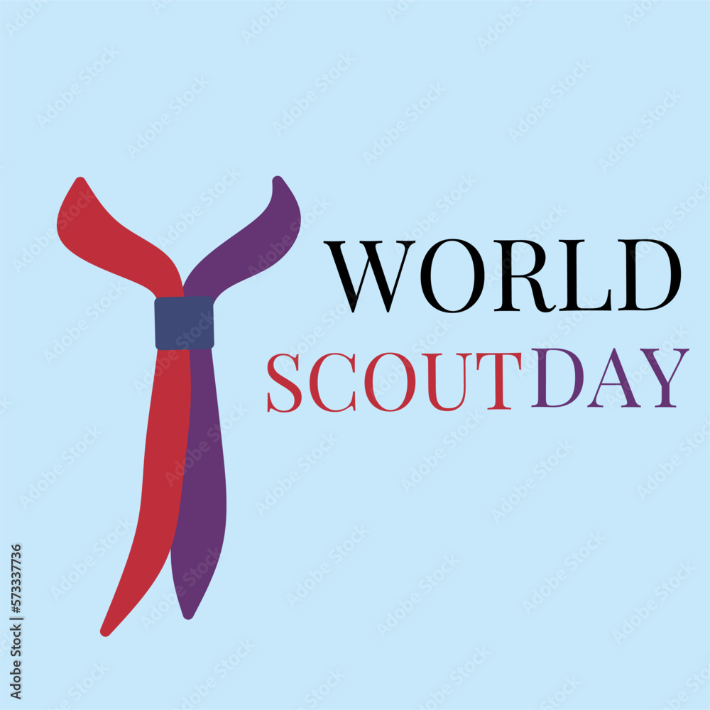 vector graphic of world scout day good for world scout day celebration ...