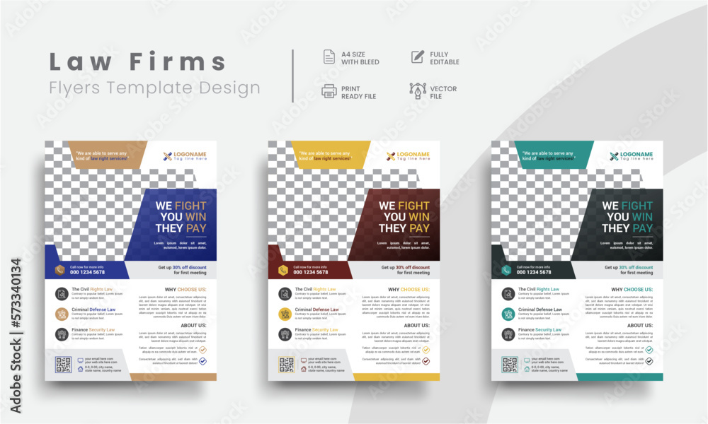 Best professional corporate lawyer illustrator flyer templates for law ...