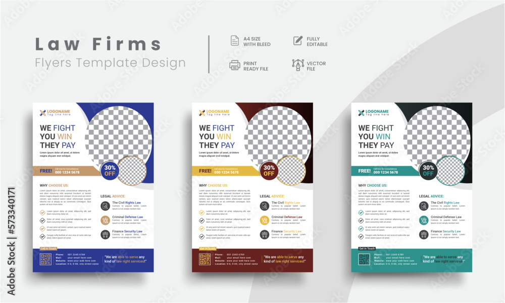 Best professional corporate lawyer illustrator flyer templates for law ...