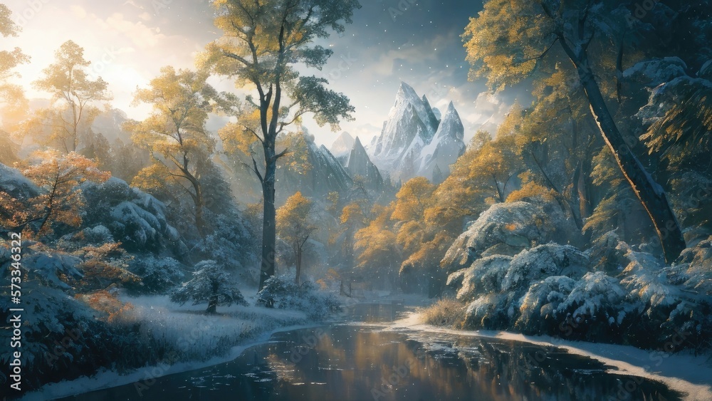 The vast and quiet taiga stretches to the horizon, with dense green ...