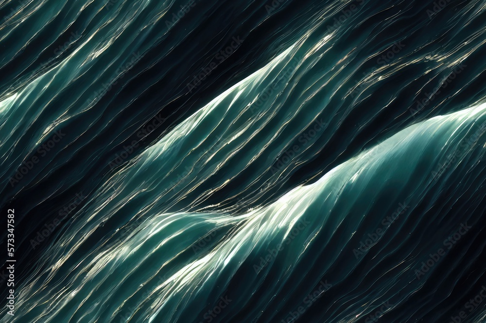 Blue Aqua Azure Ocean Sea Waves and Swirling Water Seamless Repeating ...