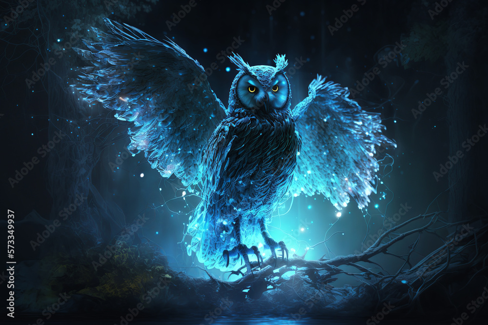 bird, owl, angel, wings, flying, nature, illustration, fly, animal ...