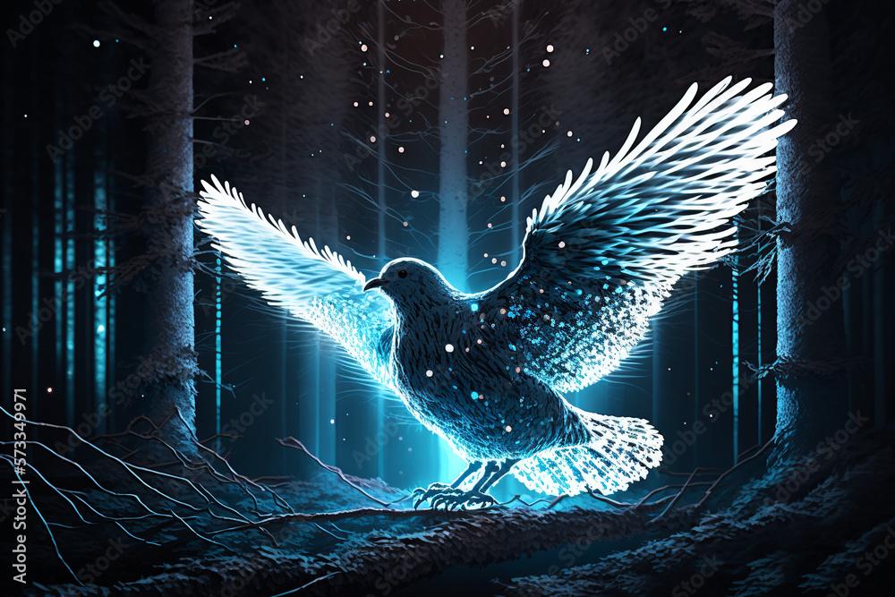 bird, owl, angel, wings, flying, nature, illustration, fly, animal ...