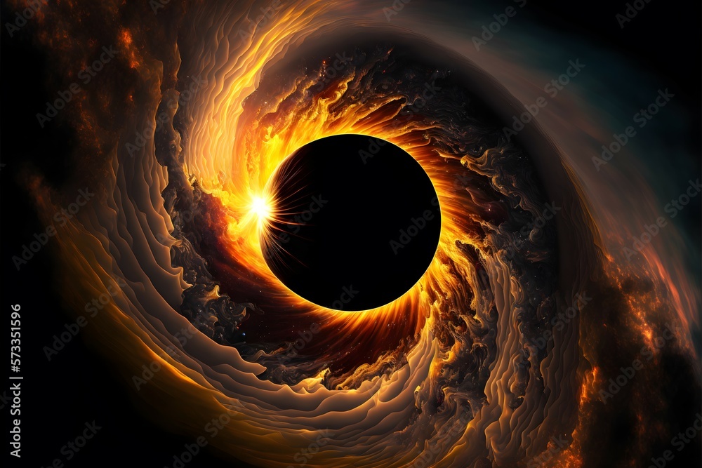 black hole sun 16k resolution hyper realistic Stock Illustration ...