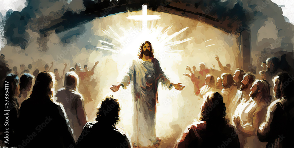 god religious spiritual illustration gospel grace blessed background ...