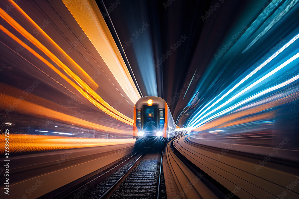 Tube, Underground, Metro, Untergrundbahn, Train, Subway - Generative Ai ...