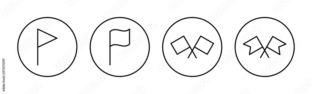 Flag icon vector for web and mobile app. Gps location pin map. Location ...