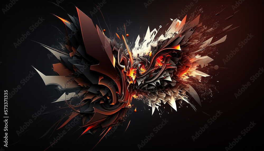 Abstract Modern 3D Texture Wallpaper for Desktop with Futuristic Design ...