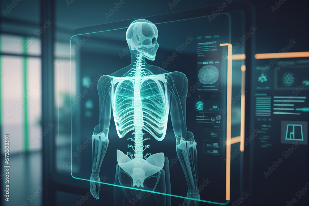 x ray of a human body medical technology idea concept, image ai ...