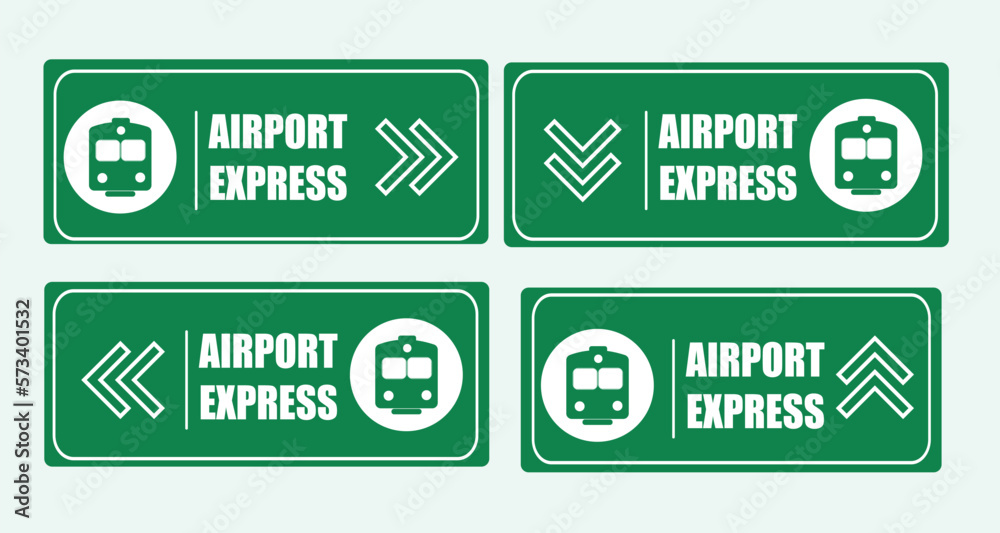 Airport Express Sign, Train Express Sign, Metro signs เวกเตอร์สต็อก ...