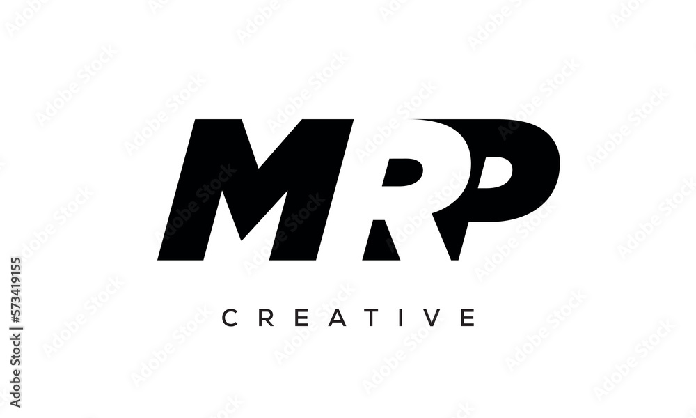 MRP letters negative space logo design. creative typography monogram ...