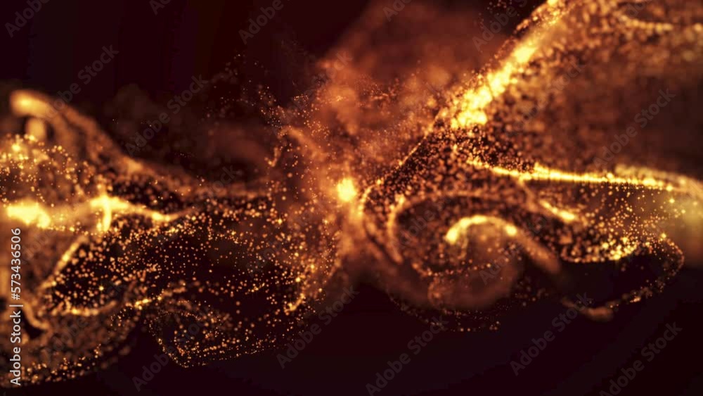 Abstract Particles Background. Vivid Color Fluid Particles. Abstract ...