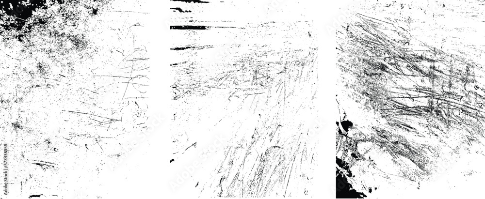 Grunge vector background texture set .Transparent textured frames with ...