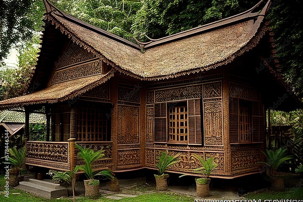 Tranquil Traditional Filipino House: A Rustic Oasis Amidst Lush ...
