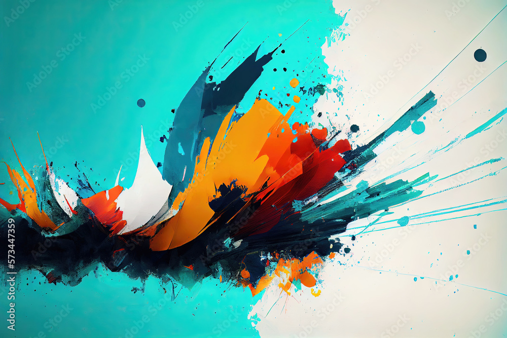 Minimalist abstract colorful background wallpaper design (Generative AI ...