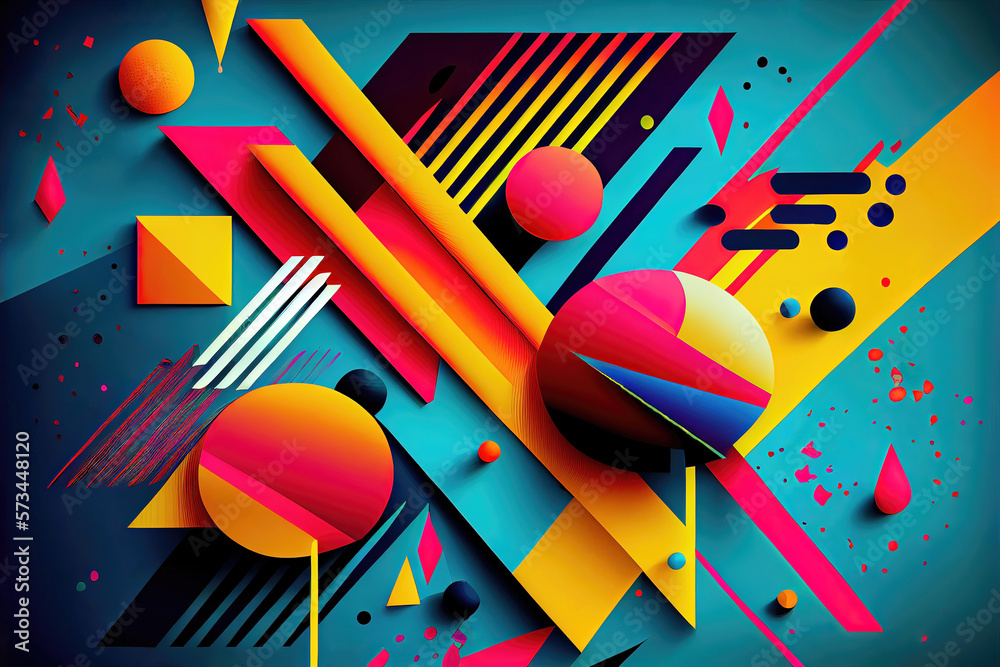 Abstract modern colorful background wallpaper design (Generative AI ...