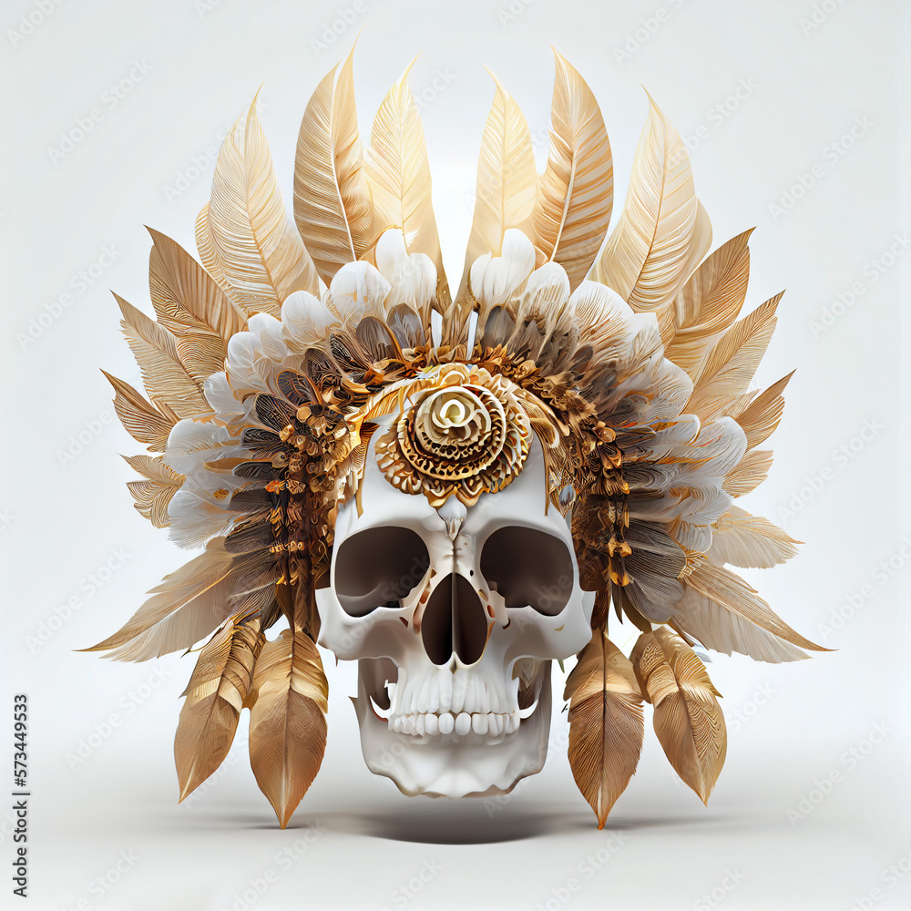 An Indian skull head is a representation of a skull with Native ...