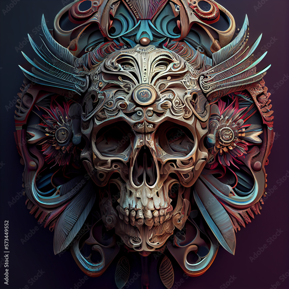 An Indian skull head is a representation of a skull with Native ...