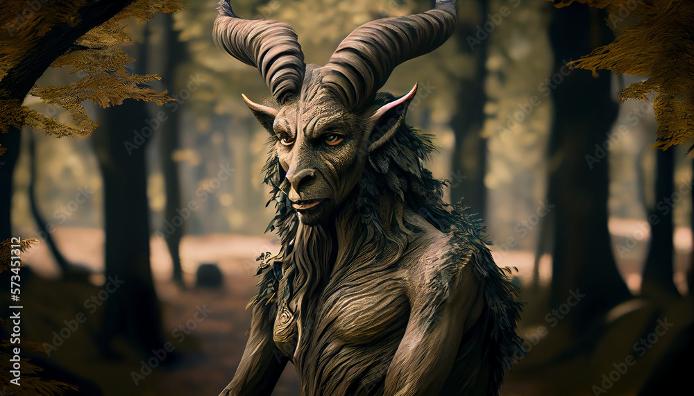 Satyr from Greek mythology, Generative AI Stock Illustration | Adobe Stock